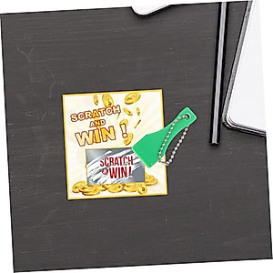 Abaodam 20 Pcs Plastic Scraper Tool Versatile Ticket Scratcher Compact Sticker Remover Scratching Tool Pendant Scraper Tool