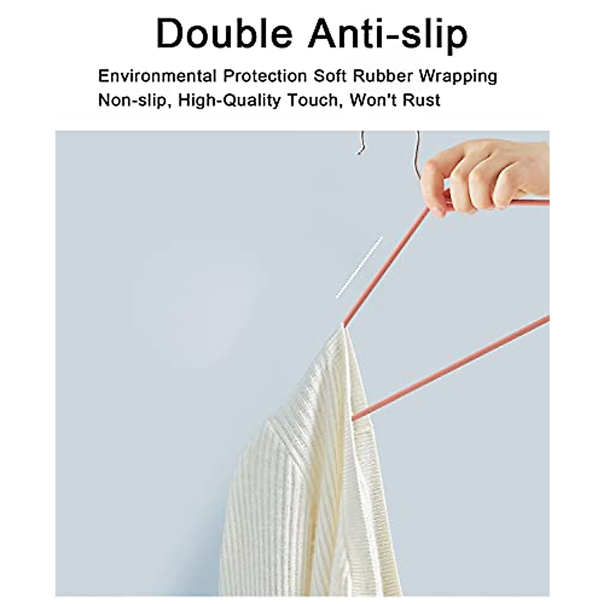 Wire Hangers 20pack Durable Coat Hangers Strong Heavy Duty Stainless Steel Metal Hangers Ultra Thin Space Saving Clothes Hangers Fit for Shirt Dress Jacket, Overcoat，Suit Hangers Clothing