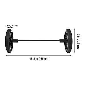 Operitacx Small Trash Can Replacement Wheel Garbage Bin Wheel Wastebasket Pulley Wheel Replacement Parts for Garden Street Patio Trash Can (Wheel Diameter 7 inches)