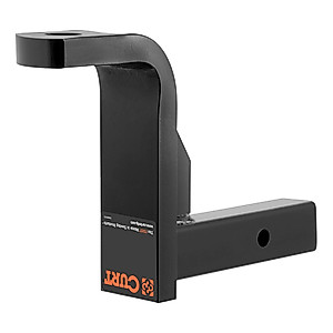 CURT 45448 Class 4 Trailer Hitch Ball Mount, Fits 2-Inch Receiver, 12,000 lbs, 1-1/4-Inch Hole, 8-Inch Drop, 7-Inch Rise , black