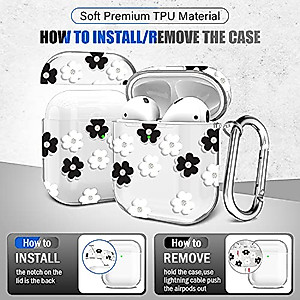 Maxjoy Case for Airpods, Airpods Protective Cover, Hard TPU Skin Kit for Girls Boys Men Women Compatible with Airpods 2 & 1 Charging Case with Carabiner [Front LED Visible]