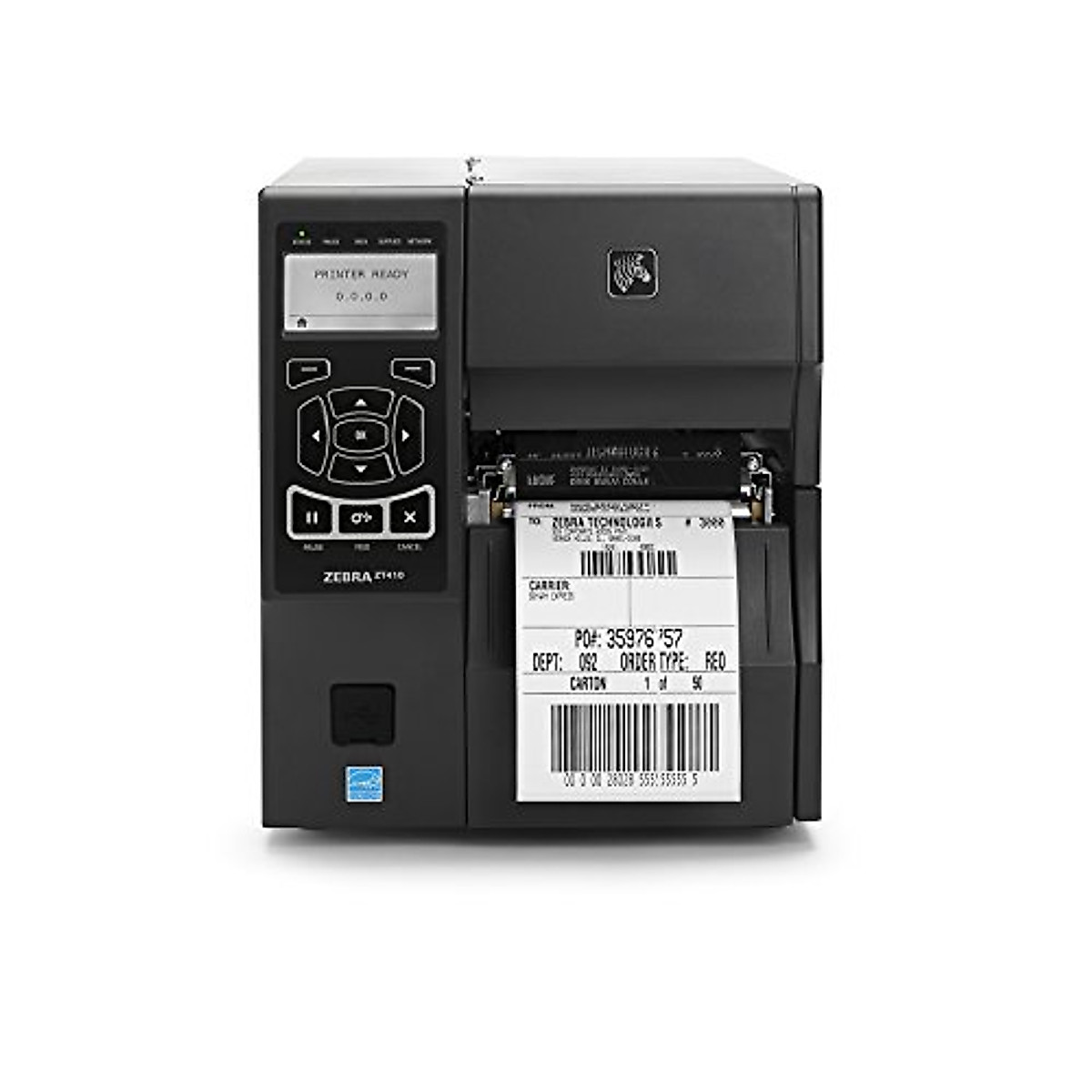 Zebra ZT41042-T010000Z ZT410 Industrial Thermal Transfer Table Top Printer, 203 DPI, Monochrome, With 10/100 Ethernet, Bluetooth 2.1, USB Host