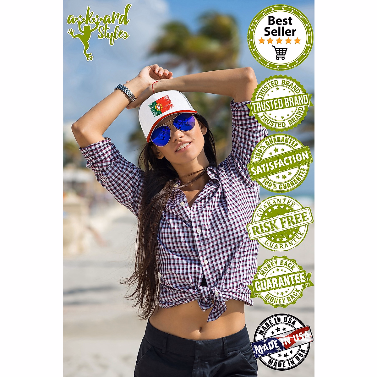 Awkward Styles Portugal Hat Portuguese Trucker Hat Soccer Portugal Flag Gifts