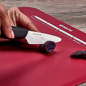 Kyocera Advanced Flexible Cutting Mat, 14.5-inch by 9.8-inch by 0.1-inch, Red