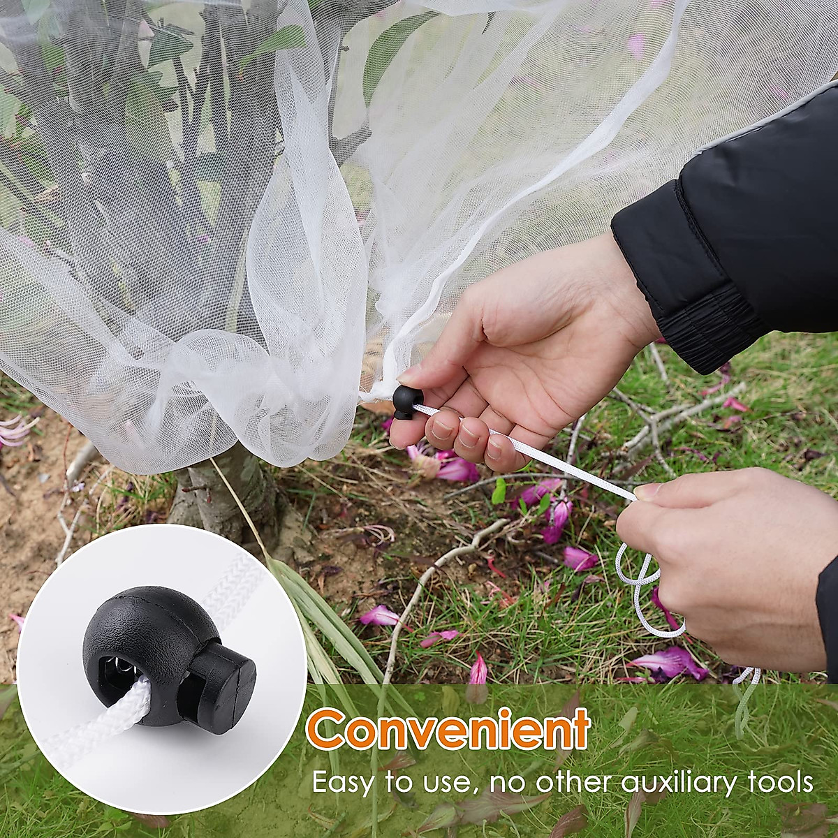 Bird Netting For Blueberry Bushes-3pcs 3.2 X 4.9 Ft,Strawberry Plant Protector,Cicada Netting For Young Trees,Blueberry Bush Netting,Plant Covers From Insects,Plant Netting For Bugs,Fruit Tree Netting