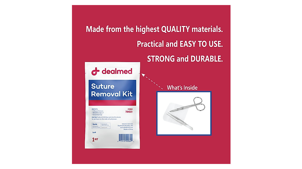 Dealmed Sterile Suture Removal Kit for Quick Care