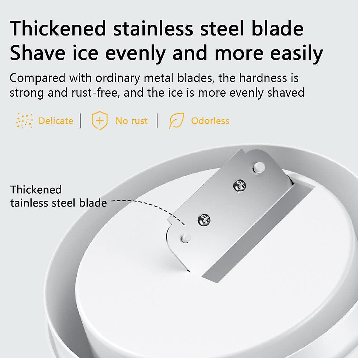 KALPAGA Manual Ice Crusher Machine Portable Ice Shaver and Snow Cone Machine with 2 Ice Cube Trays, Ice Crusher and Shaved Ice Machines