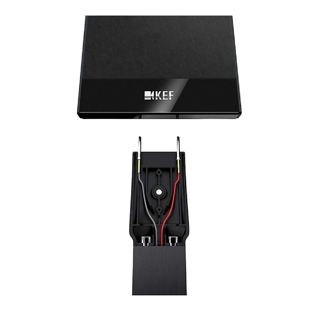 KEF TFLSTWH T-Series Floor Stand Pair Speaker - Silver