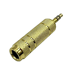 6.35mm to 3.5mm Headphone Adapter, Dafensoy 3.5mm(1/8'') Male to 6.35mm (1/4'') Female and 3.5mm Female to 6.35mm Male Stereo Adapter Gold Plated Connectors, for Headphone, Amp Adapte Etc 4-Pack