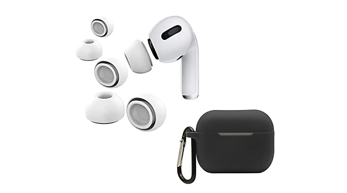 AirPod Pro Replacement Tips & Black Silicone Case for AirPods Pro 2nd Gen