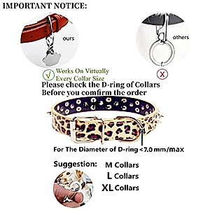 Chyobo Stainless Steel Dog Tag Quick Clips - for Medium and Large Dog Collars