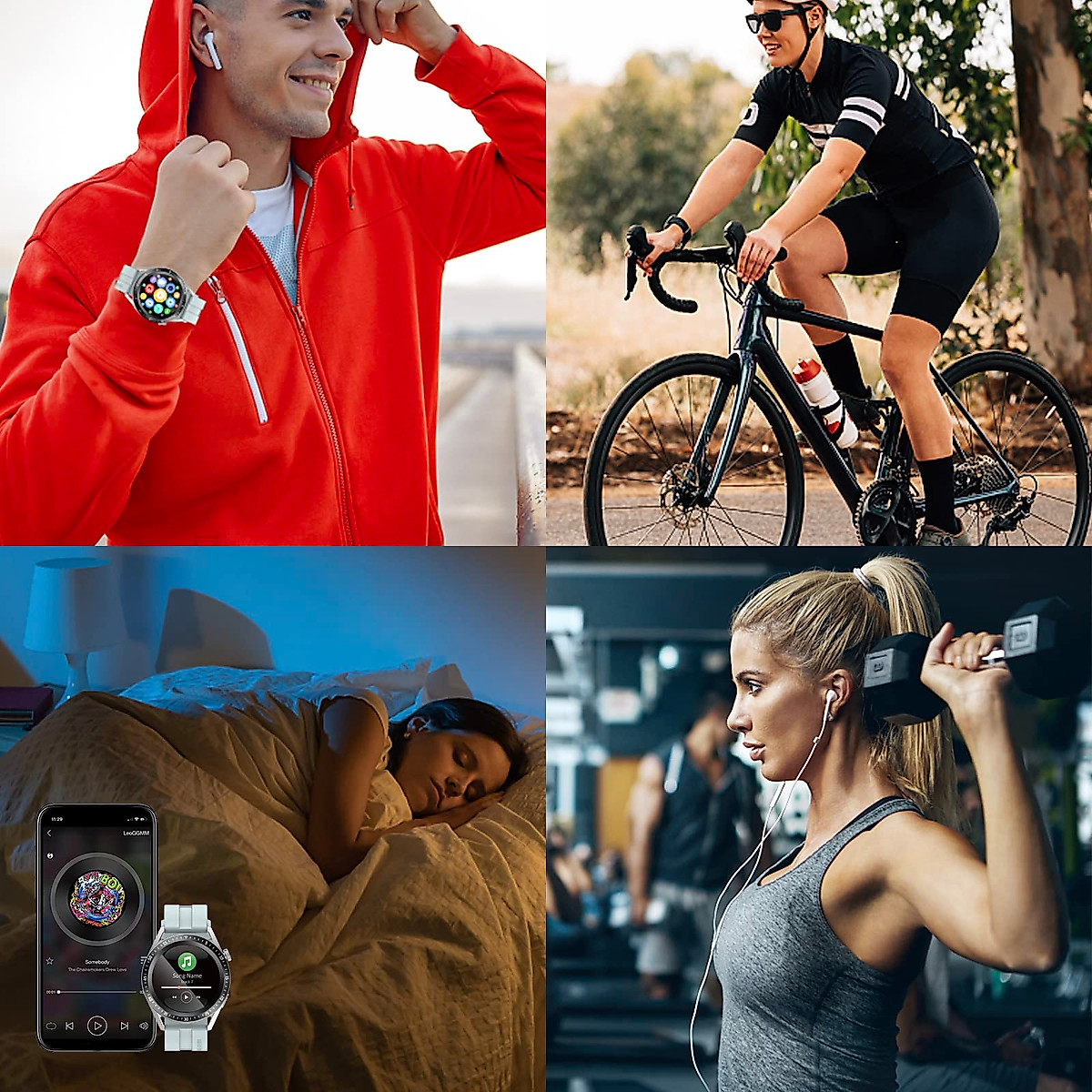 Smartwatch (receive and dial), 2023 latest 1.38" TFT HD full round full touch screen, female male smartwatch, smartwatch with fitness tracker phone/text/heart rate/AI voice assistant/blood pressure