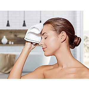 Avalon Towels Cotton Washcloths – (Pack of 60) Bulk 12"x12" Premium Ring Spun Cotton, Absorbent, Soft Face Towels, Gym Towels, Hotel and Spa Quality, Reusable Fingertip Towels (White)