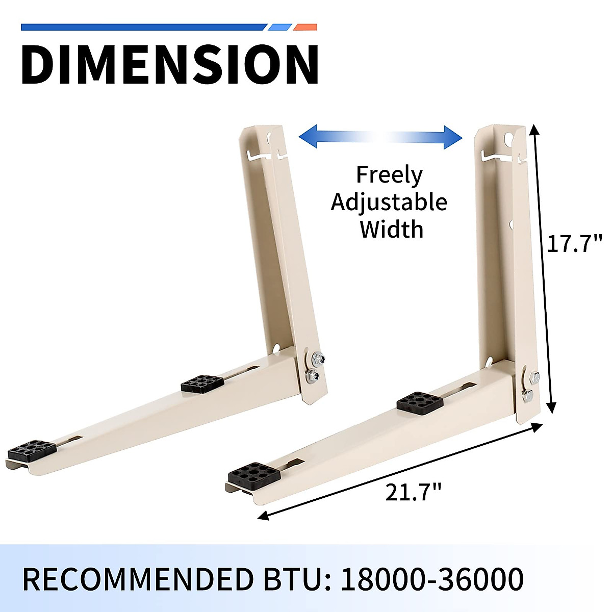 LILIJIA Mini Split Wall Mounting Bracket for 9000-36000 BTU Ductless AC/Heating System, Heavy Duty Condenser Mounting Brackets