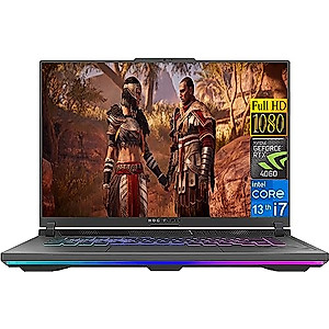 ASUS 2023 Newest ROG Strix G16 Gaming Laptop, 16" FHD 165Hz Display, Intel Core i7-13650HX Processor (14 core), GeForce RTX 4060, 64GB DDR5 RAM, 2TB SSD, Wi-Fi 6E, Backlit Keyboard, Windows 11 Home