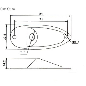 2pcs Boat Style 1/4" Loaded Guitar Pickup Output Jack Plug Socket plate and Screws ferrule for Fender Strat Stratocater Style Electric Guitar(Chrome)