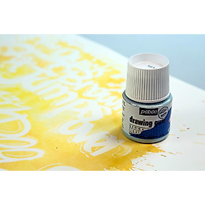 Pebeo Easy Peel Liquid Latex Masking Fluid - Drawing Gum - Dries Quickly - For Ink - Watercolor - Gouache Painting & Illustration - Fine Arts & Crafts Supplies - 45ml Bottle