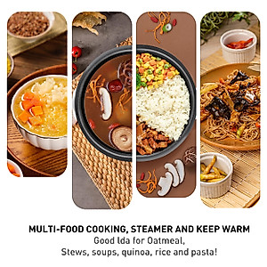 Mishcdea Mini Rice Cooker 2 Cups