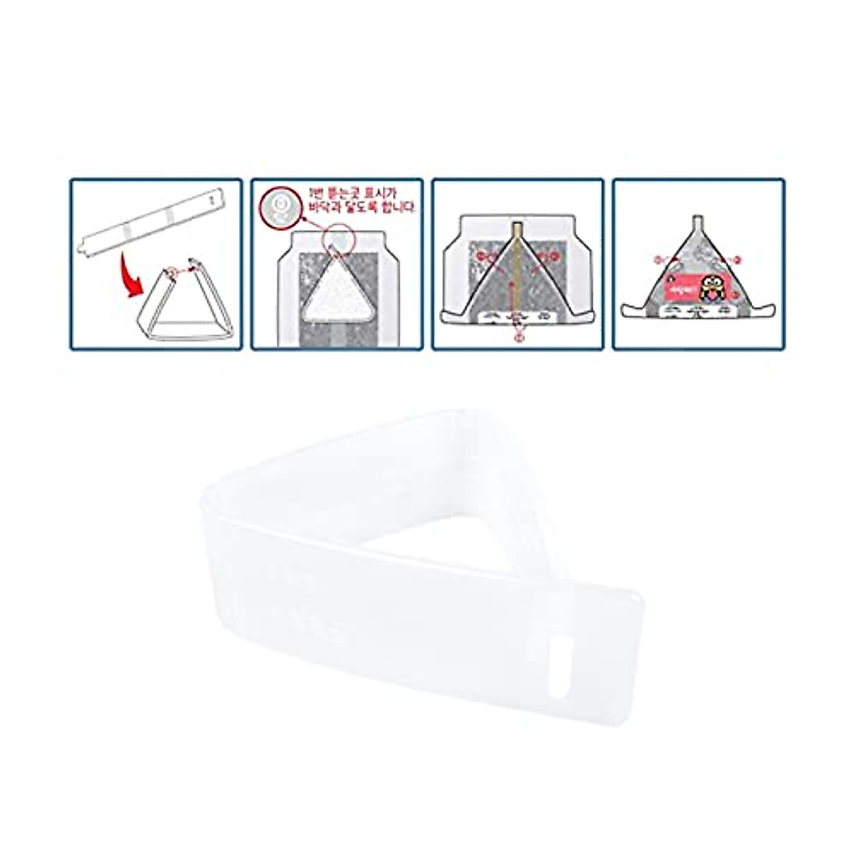 Man Jun Onigiri Sushi Starter Kit For Beginners, Easy Triangle Rice Ball Maker Set | Includes Nori Seaweed Laver Wrappers and Sushi Rice Mold - 20 Sheets + Shaper Mold (Pack of 1)