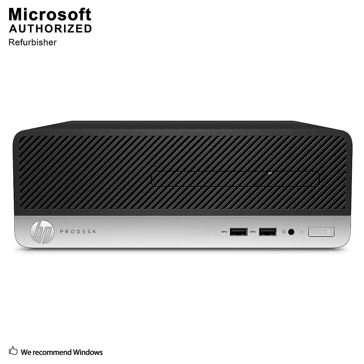 HP ProDesk 400 G4 SFF High Performance Business Desktop Computer, Intel Core i3-6100 3.7GHz, 16G DDR4, 512G SSD, WiFi, BT, 4K Support, DP, VGA, Windows 10 Pro 64 English/Spanish/French(Renewed)