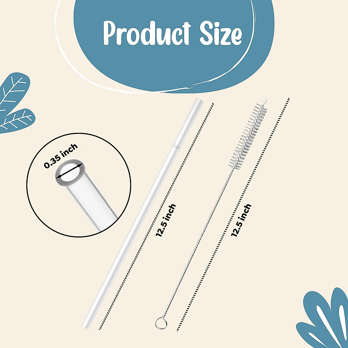 Astra Shop Replacement Straw Set: 8 Reusable Straws + 1 Cleaning Brush for Stanley & Simple Modern Tumblers. Eco-friendly, durable, and compatible with 40 oz and 30 oz Cup Tumblers.