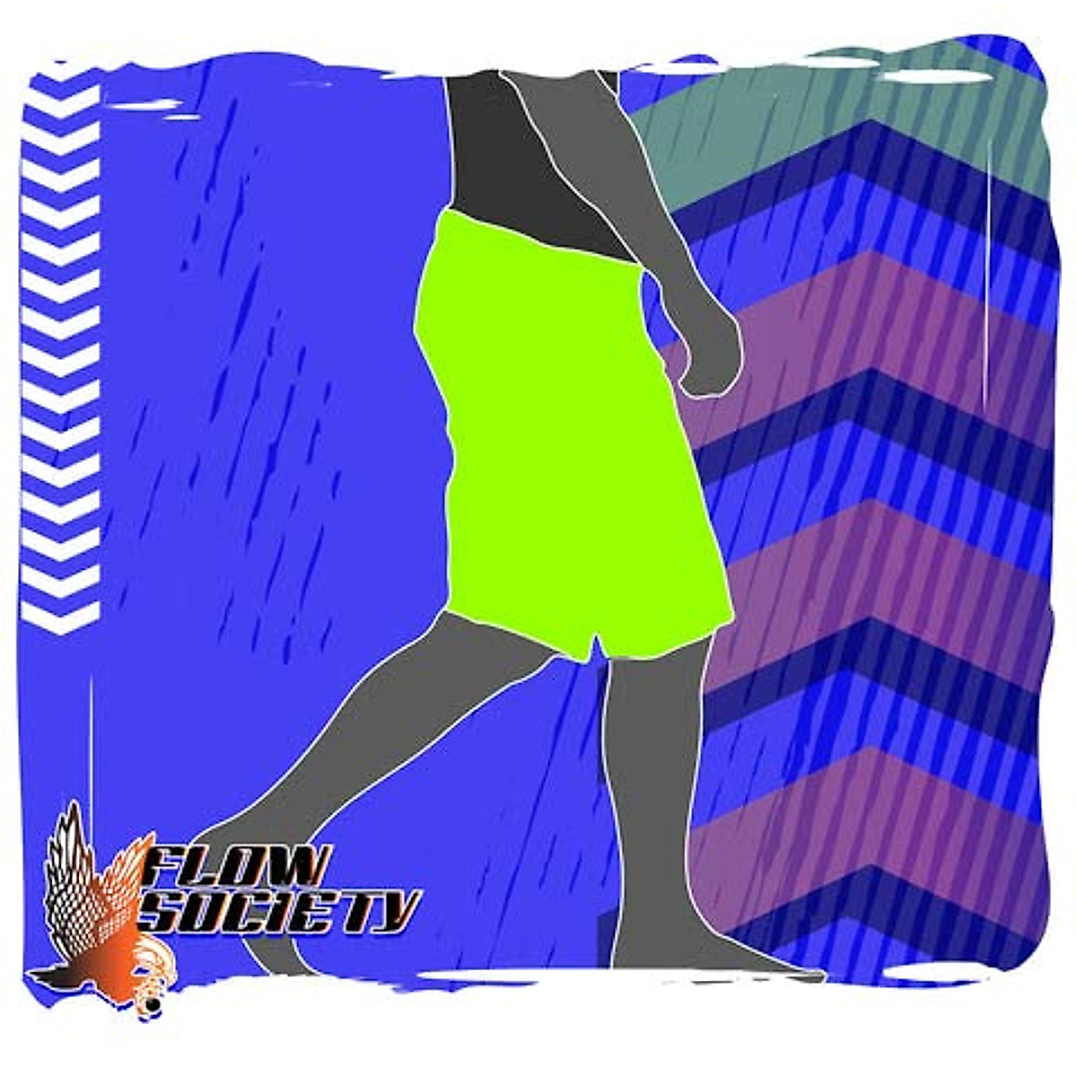 Flow Society Flovel Ice Cream Mens Athletic Shorts