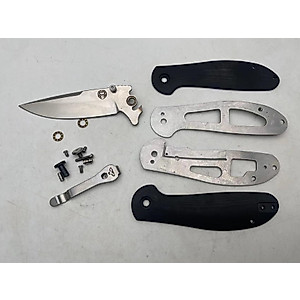 Holtzman's Gorilla Survival Mens Folding Pocket Knife Set D2 Steel Blade G10 Handle Pocket Knife EDC Gift set for Men (black blade+dark grey/ed liner G10 handle)