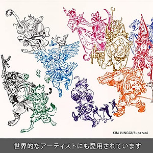 Pentel AMZ-SESF30C-12 Blush Sign Pen Artist Brush Pen, Set of 12 Colors