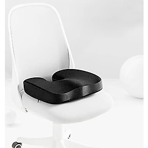 Easy-you Office Chair Black Seat Cushion, Memory Foam Seat Cushion for Long Sitting Hours on Office & Home Chair