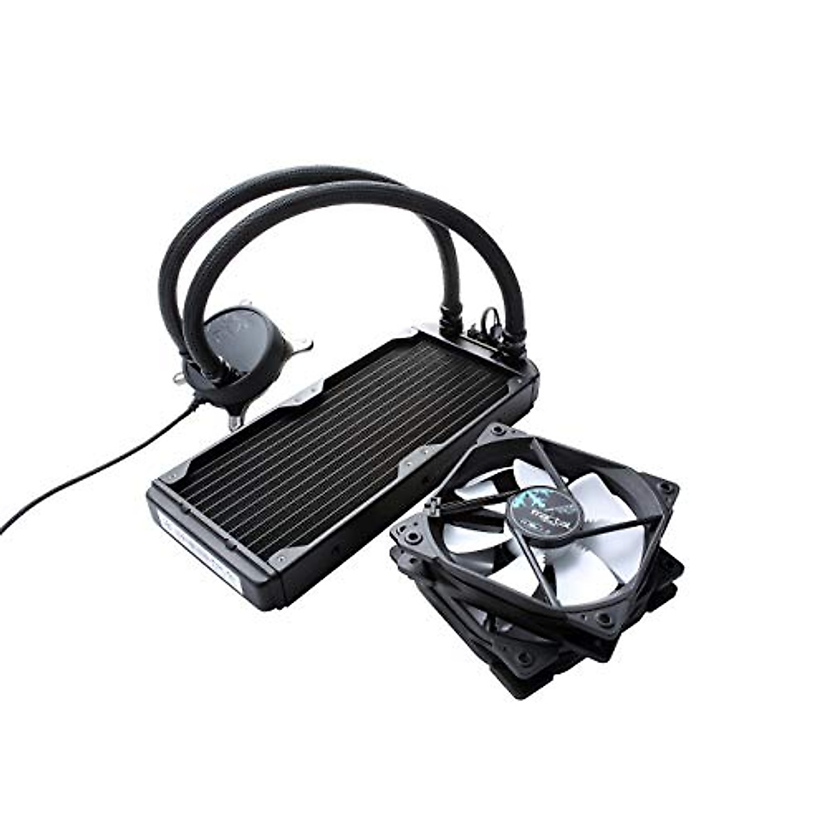 Fractal Design Celsius S24-240 mm Radiator - Silent Liquid CPU Cooler - PWM - Intelligent Controls - 2X Fractal Design Dynamic X2 PWM GP-12 120Mm Silent Fans Included - 1/4" Fitting - Black