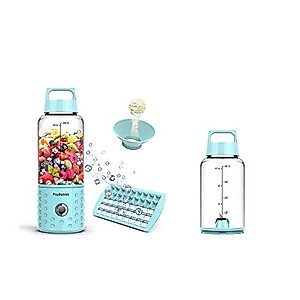 Portable Blender, PopBabies Personal Blender, Smoothie Blender. Rechargeable USB Blender & Travel Bottle