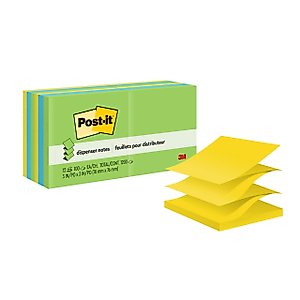 Post-it Pop-up Notes, 3x3 in, 12 Pads, America's #1 Favorite Sticky Notes, Floral Fantasy Collection, Bold Colors, Clean Removal, Recyclable (R330-12AU)