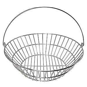 Premium Products Corp. Ash Basket with Handle - Perfect for Large Big Green Eggs & Kamado Joe Classic Sizes - Fits Most Grills - Free - Bonus Instant Read Thermometer (1)