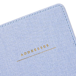 Hallmark Hardcover Address Book (Blue Chambray)