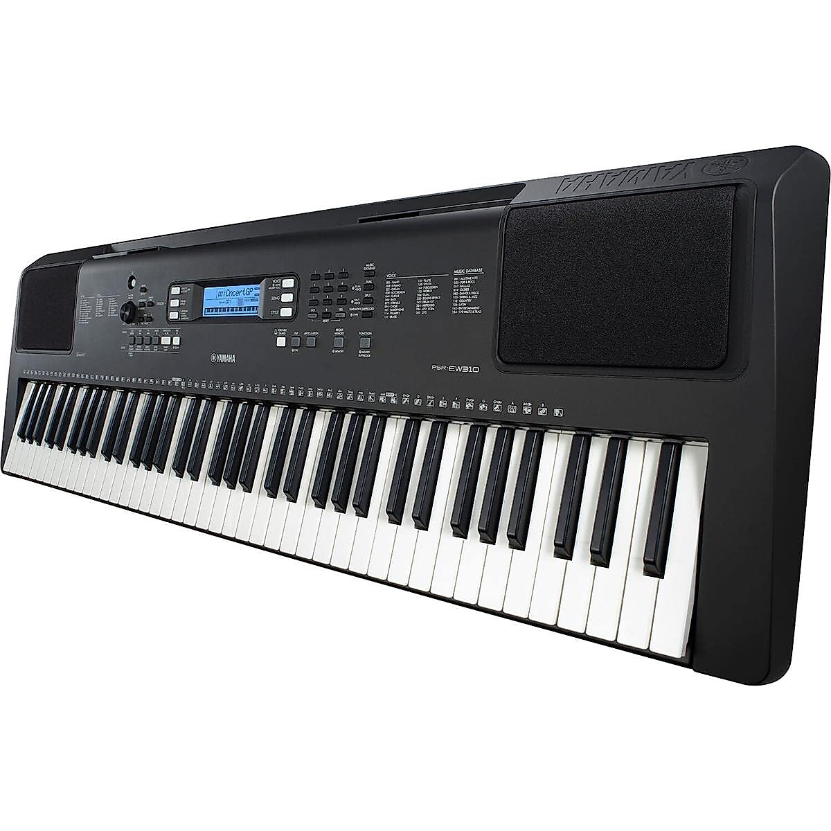 Yamaha PSREW310 76-Key Touch Sensitive Portable Keyboard with PA130 Power Adapter