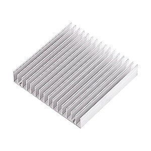 Aluminum Heat Sink Heatsink Module Cooler Cooling for Transistor Semiconductor Devices with 16 pcs Fins for Led Amplifier Transistor 3.93"(L) x 3.93"(W) x 0.7"(H) /100mm(L) x 100mm(W) x 18mm(H)