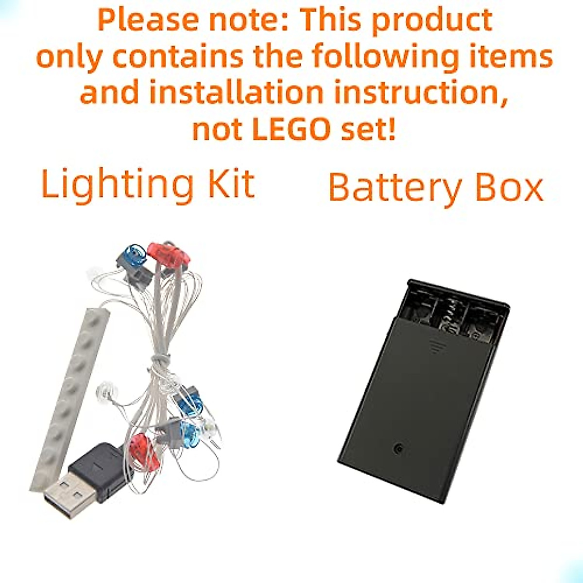 GEAMENT LED Light Kit Compatible with Lego 21108 Ghostbusters ecto 1 (Ver.2014) - Lighting Set for Building Model (Model Set Not Included)