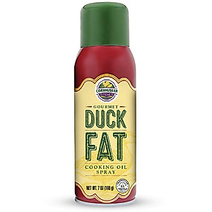 Cornhusker Kitchen Gourmet Duck Fat Spray Cooking Oil 3 Pack Bundle with Deco Chef Pair of Red Heat Resistant Oven Mitt