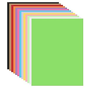 56 Sheets Colored Cardstock Construction Paper, 250gsm/92lb Card Stock Printed Paper Assorted Colors Construction Paper for Card Making, Scrapbooking, Craft