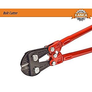 KANCA Bolt Cutter BC-7, Drop-Forged Metal Cutter and Steel Cutter, 18'' INCH Cutting Capacity 7 MM, Hand Tools & Home Improvement, Heavy Duty Cutter, Red Colour