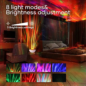 SUPFOO Galaxy Projector for Bedroom,Star Projector Night Light for Kids with White Noise and Bluetooth Music Speaker, Aurora Projector Remote Control & Timing Sky Starry Projector,Party,Home (White)