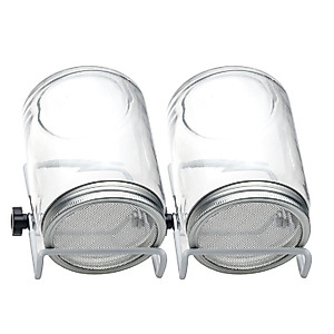 2 Pack Foldable Stainless Steel Sprouting Stands for Mason Jar Pot Lid Drain Tablet Rack with Non-slip Scaffolds