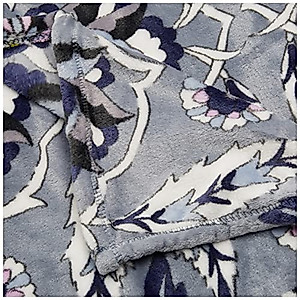 Vera Bradley Women's Oversized Fleece Plush Throw Blanket, Plaza Tile, King