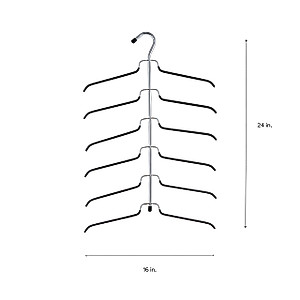 Organize It All 6 Tier Blouse Tree Hanger, Chrome