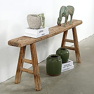 Artissance Vintage Noodle, Weathered Natural Wood Finish (Size & Color Vary) Indoor Bench
