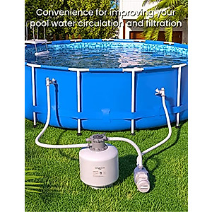 SUMMERBUDDY Type B Hose Adapter & Plunger Valve & Pool Hose Holder for Above Ground Swimming Pool, 1.25" to 1.5" Pool Hose Adapter B & On/Off Plunger Valve for Threaded Pumps (2 Packs)