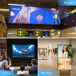 Video Wall Controller 2X2,JCHICI TV Wall Processor,4K x 2K HD Display,180 Degree Rotate,8 Splicing Modes 2x2,1x2,1x3,1x4,2x1,3x1,4x1,Input 4K and Output 1080P,Streaming Media Video Device