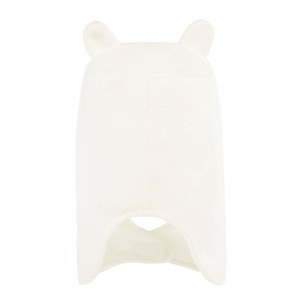 Danlois Beanie Hat, Character Hat Winter Knit Cap with Snap Button, White, One Size