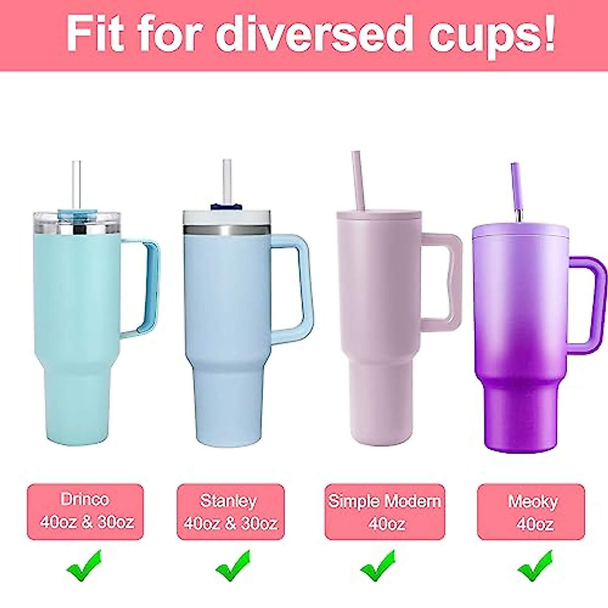 AIERSA Enlarged Water Bottle Pouch for Stanley Quencher Adventure 40oz & Suitable for Simple Modern 40oz Tumbler, Anti-Slip Zipper Belt Bag for Stanley Cup Accessories