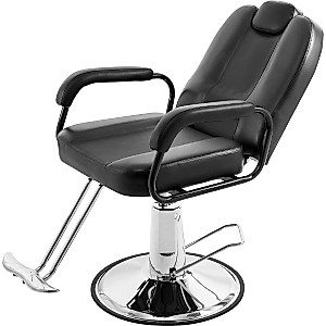 Barbers Chairs, Heavy Duty Hydraulic Reclining Salon Chair Spa Furniture Shampoo Reclining Extra Wider Seat Beauty Hair Salon Equipment